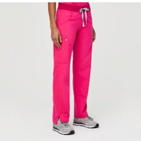 Figs | Pants & Jumpsuits | Figs Shocking Pink Kade Cargo Pants | Poshmark
